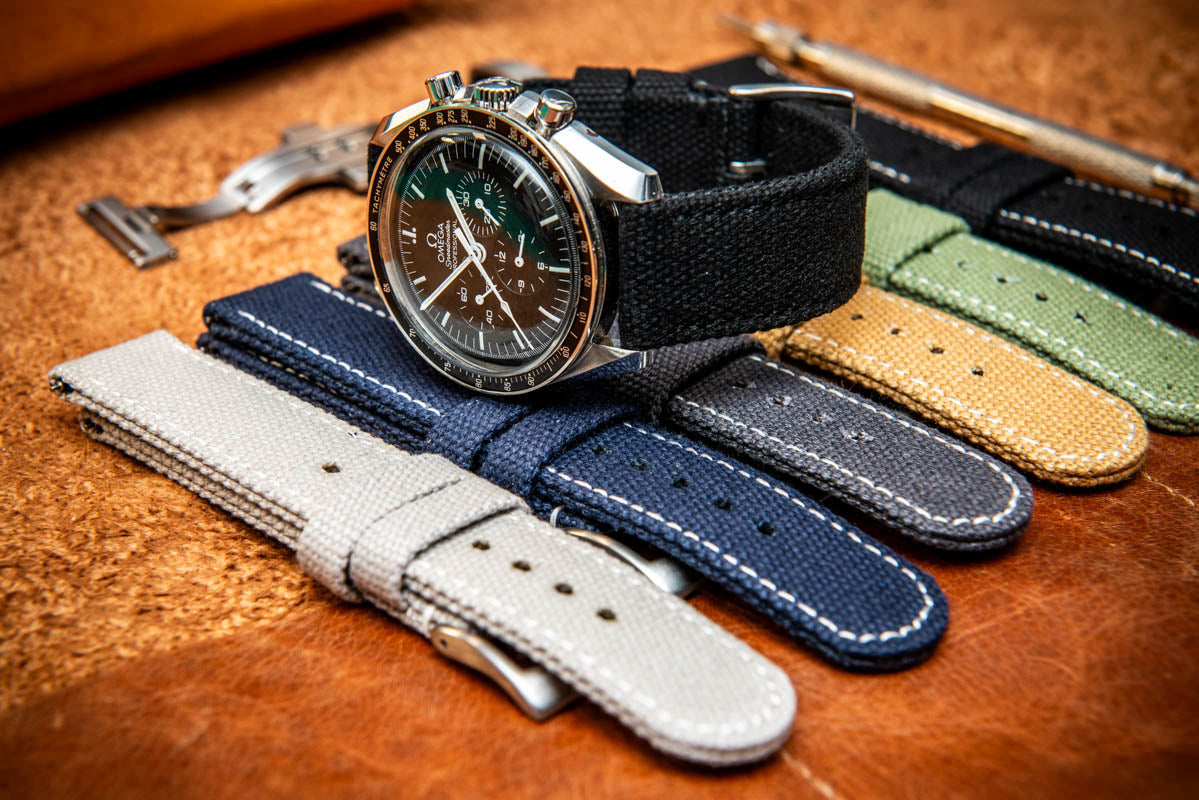 Heritage Washed Straps: Classic Vintage Canvas Watch Straps with Modern ...